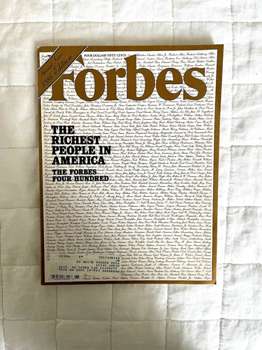 FORBES Magazine: The Richest People In America 1986 | eBay
