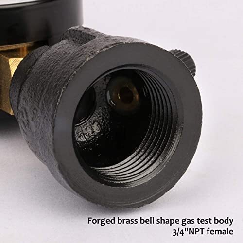 2" Forged Steel Gas Pressure Test Gauge Assembly 3/4" FNPT Connection 0 ...