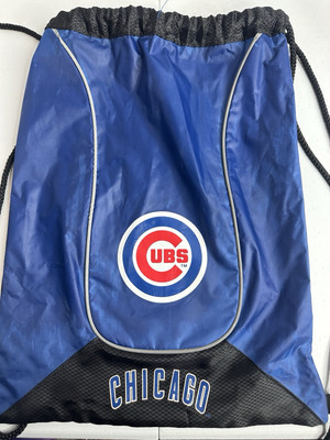 Chicago Cubs Drawstring Backpack - Blue & Black | eBay
