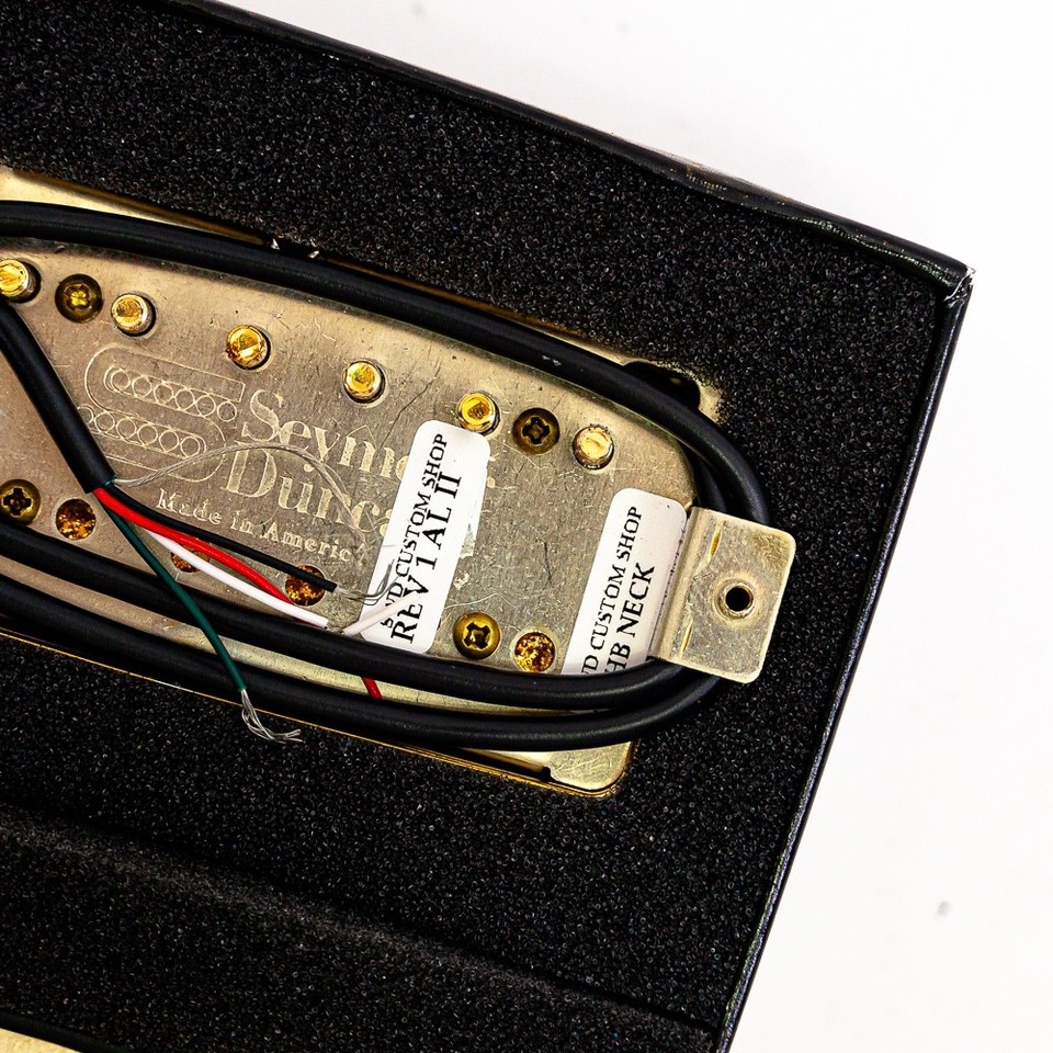 Seymour Duncan Custom Shop Hot Rodded Humbucker Set – Gold Covers | eBay
