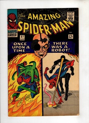 AMAZING SPIDER-MAN #37 1966 MARVEL VG+ 5.0 KEY! 1ST APP. NORMAN OSBORN ...