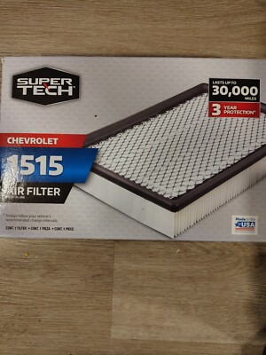 Super Tech 15 Air Filter for Chevrolet Lasts 30,000 Miles (2) filters ...
