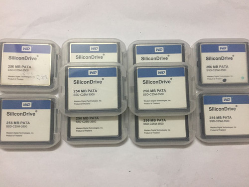 10PCS WD SILICONDRIVE 256MB CF cards PATA compact flash SSD-C25M | eBay