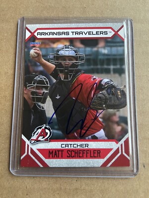 Signed Matt Scheffler 2023 Arkansas Travelers Seattle Mariners Choice ...