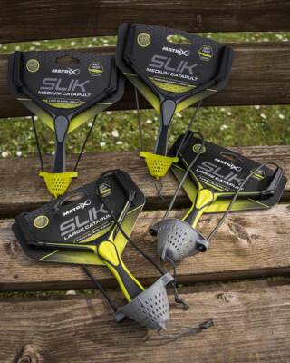 Matrix V2 Slik Catapults Carp Fishing Bait Caty Slingshot Anti-Twist ...