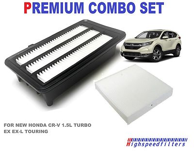 COMBO AIR FILTER & CABIN FILTER SET For 2017 - 2022 HONDA CR-V CRV 1.5L ...