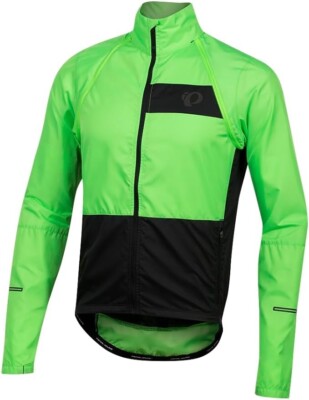 PEARL IZUMI Mens Elite Convertible Jacket Screaming Green X-Small ...