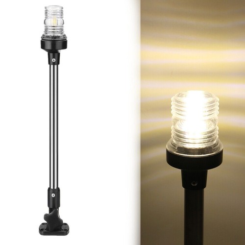 24" Marine Boat Yacht LED Navigation Light Fold Down Anchor Stern Pole ...