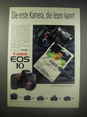 1990 Canon EOS 10 Camera Ad (in German) - Die erste Kamera, die lesen ...