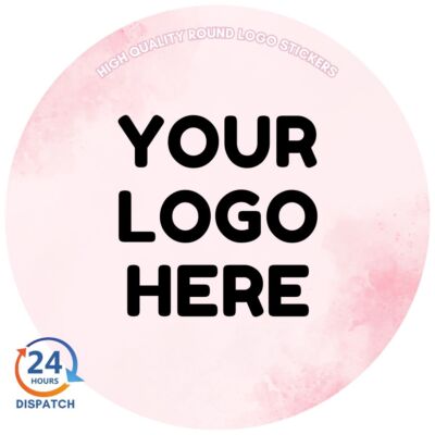 Personalised Logo round stickers Labels, 25mm, 37mm, 51mm circle ...