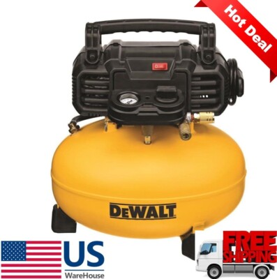 DEWALT DWFP55126 6 Gal. 165 PSI Electric Pancake Air Compressor | eBay
