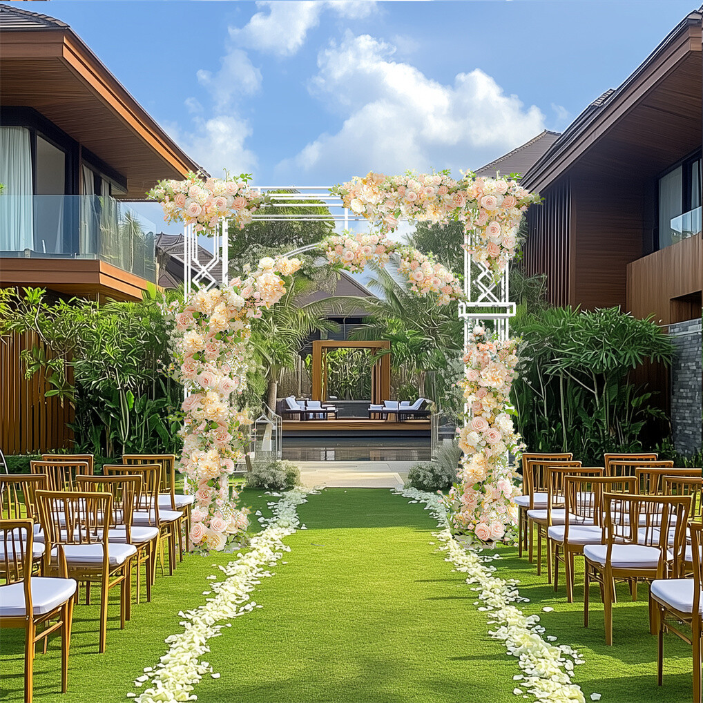 Extra LargeWhite Wedding Archway Stand Celebration Ceremony Backdrop ...