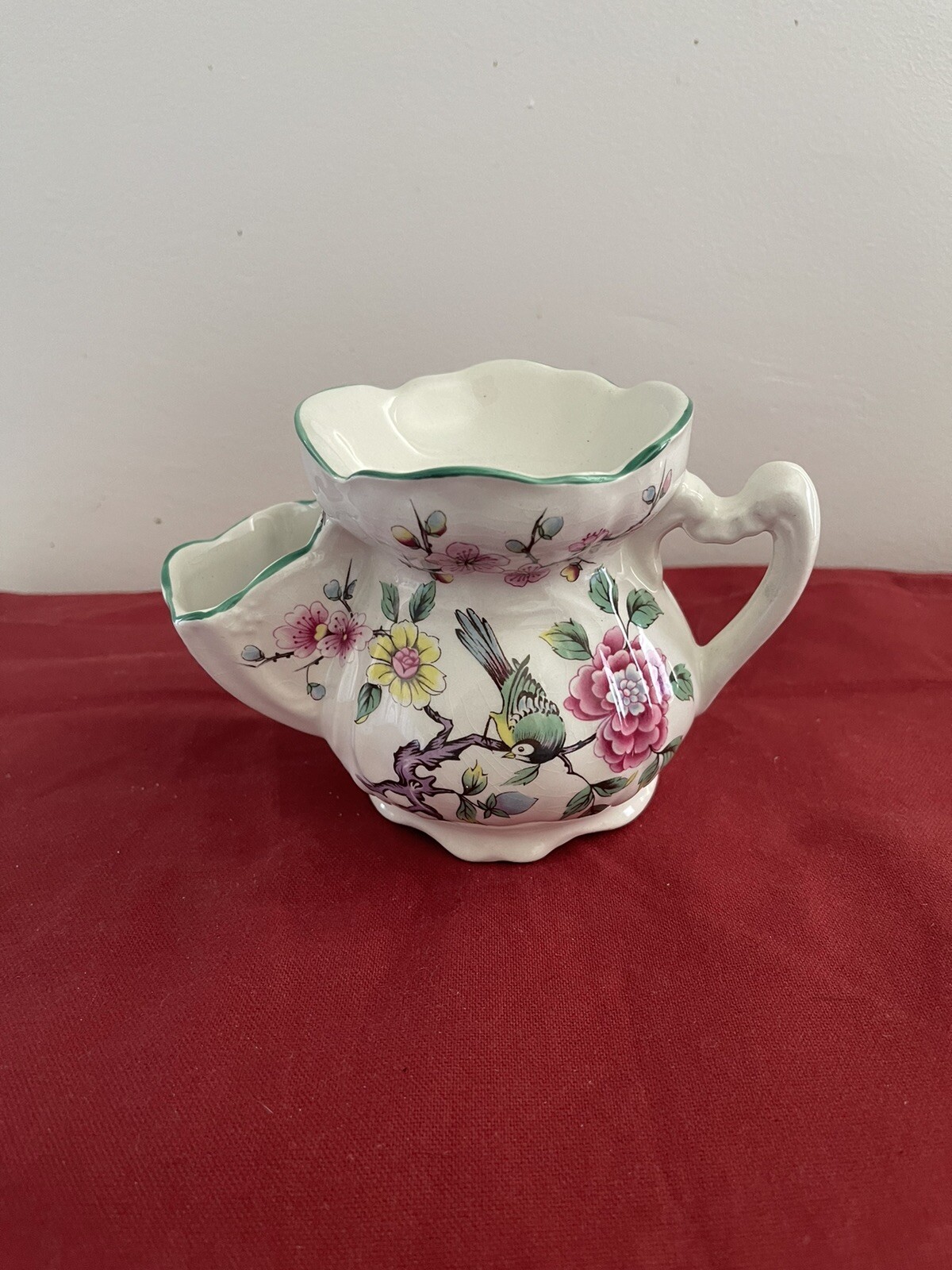 VTG Old Foley Shaving Mug Staffordshire England, Floral, Bluebird James ...
