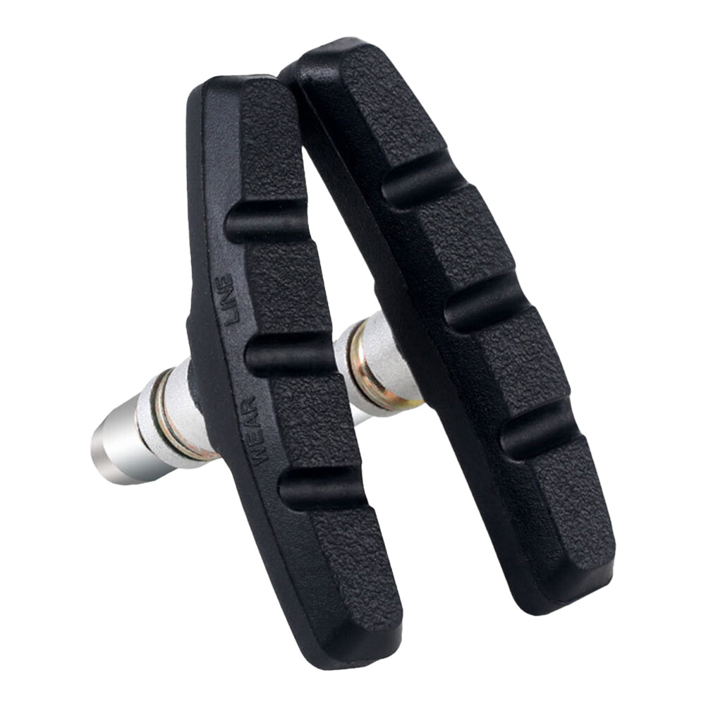 Bike Brake Blocks Rubber MTB Road Bike V Brake Pads Shoes Blocks (Black ...