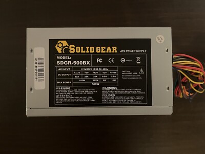 SOLID GEAR SDGR-500BX 500W ATX12V PSU (POWER SUPPLY UNIT) | eBay