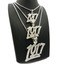 Iced Hip Hop 3pcs of 1017 Pendant w/ 20",24",30" Box Chain 3 Bling ...