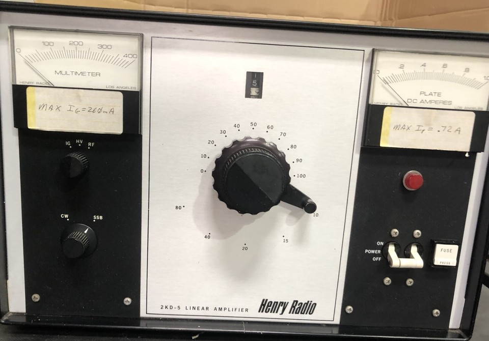 Vintage Henry Electronics HAM TUBE RF AMPLIFIER 2KD-5 - PARTS | eBay