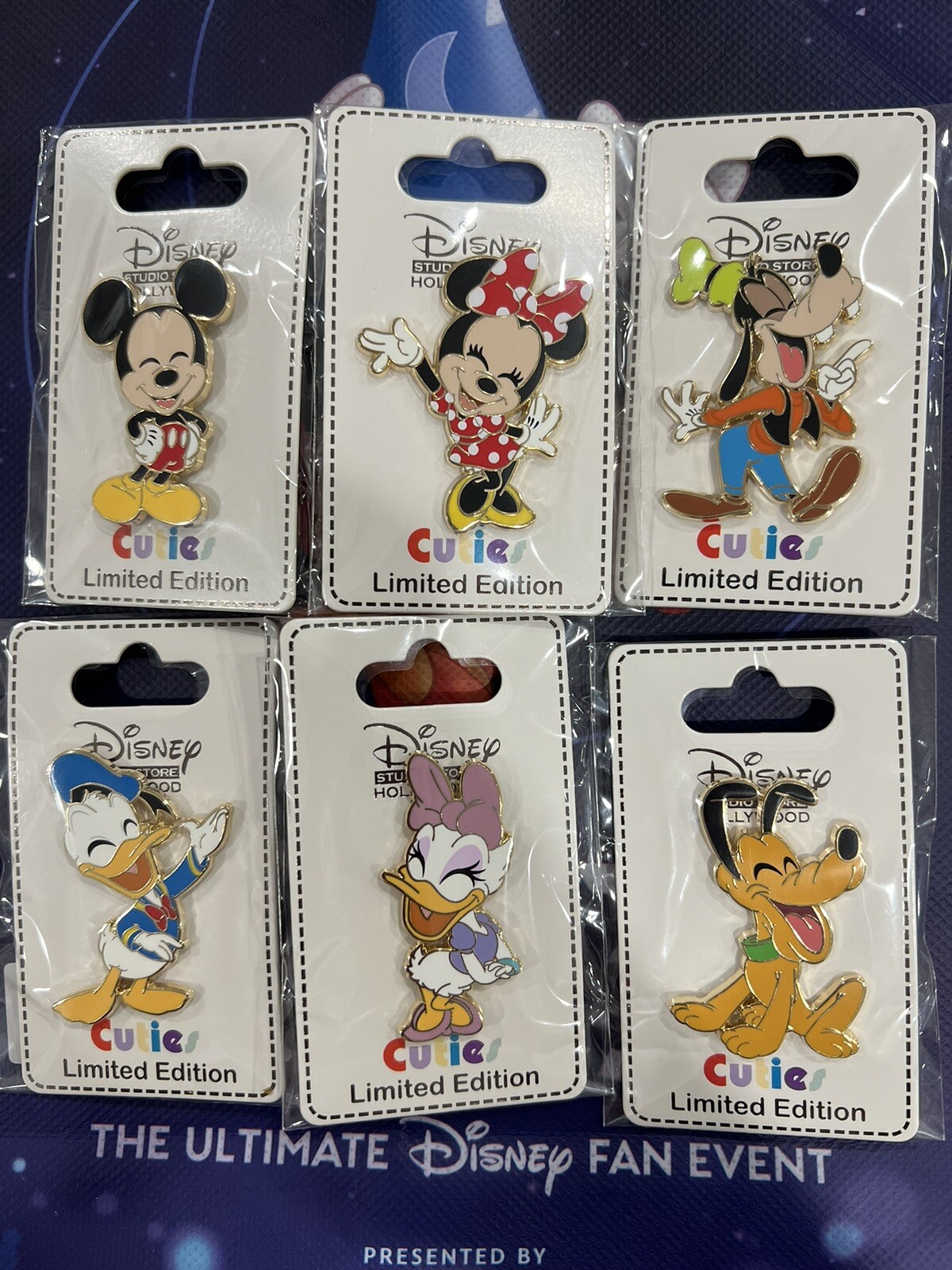 D23 2024 Disney DSSH Mickey And Friends Cuties COMPLETE SET PINS LE 300 ...