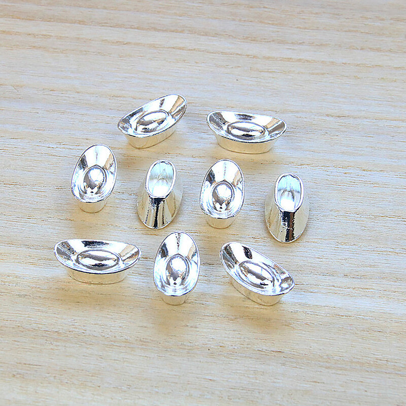 5pcs Ingot Gold Chinese Yuan Bao Wealth Golden Statue Ingots Decor ...