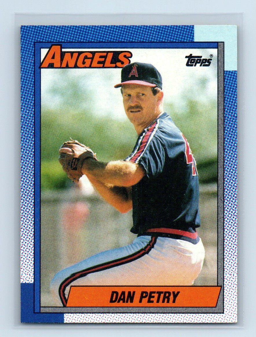 1990 Topps straight from the pack!!! Dan Petry California Angels #363 ...