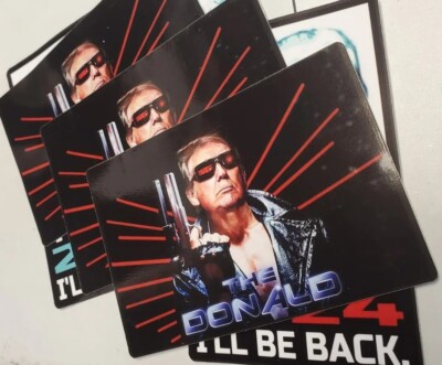 TRUMP TERMINATOR STICKERS (3) "THE DONALD" #TRUMP 2024 | eBay