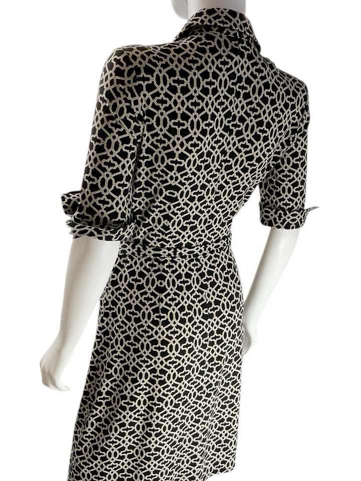 Laundry By Shelli Segal Women’s Size 4Black Button Front 3/4 Sleeve ...