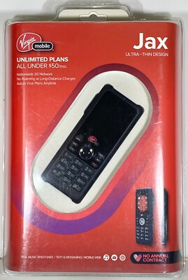 Kyocera JAX S1300 Black Ultra Thin Cellular Phone (Virgin Mobile ...