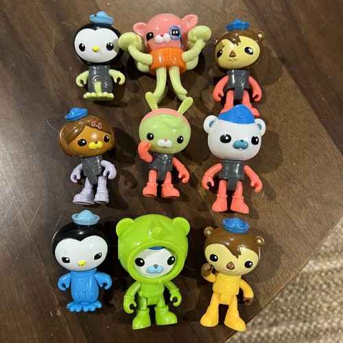 Octonauts Lot of 7 —-Octo-Glow Crew Figures +Capt Barnacles, Otter ...