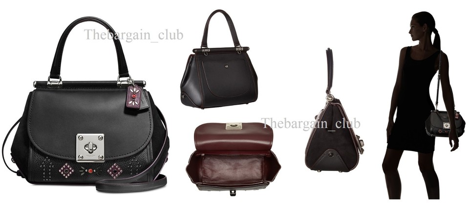 Coach Satchel Bag Western Rivet Drifter Top Handle Satchel Leather $595 ...