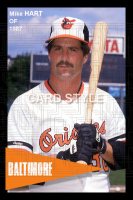 Mike Hart - 1987 Baltimore Orioles - choose a size - color print | eBay