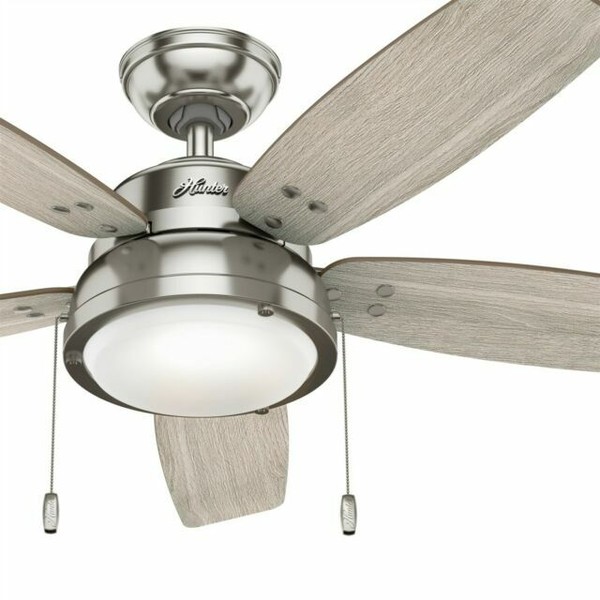 Hunter 59635 Channelside 46 in. Ceiling Fan with Light Kit and Pull ...