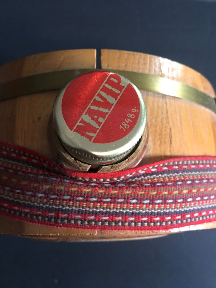 VINTAGE 1970s HAND MADE SERBIAN NAVIP SLIVOVITZ PLUM BRANDY WOODEN ...