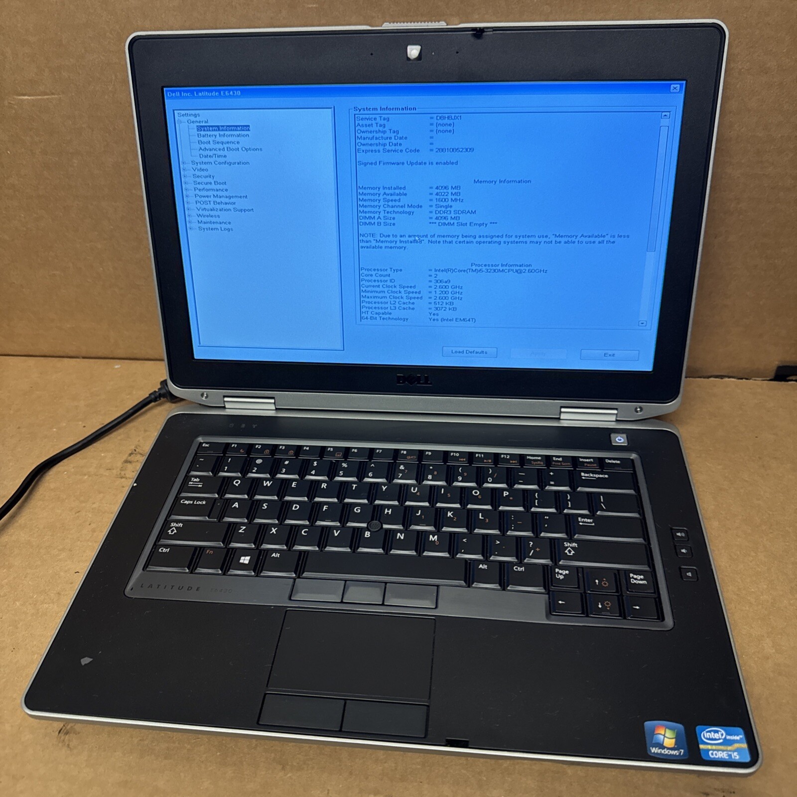 Dell Latitude Latitude E6430 i5-3230MCPU @2.60GHz, 4GB Ram, No HDD | eBay