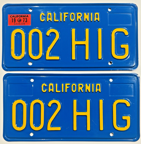 1973 California License Plates DMV Clear 1973 Chevrolet Blazer | eBay