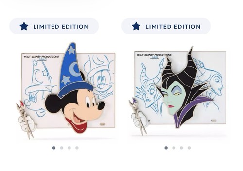 Brush Of Magic Pin Disney Limited Edition 2250 (Sorcerer Mickey and ...