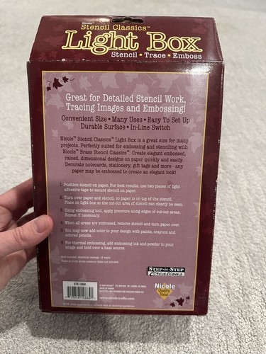 Vintage Light Box By Nicole Crafts Stencil Classics Stencil Trace ...