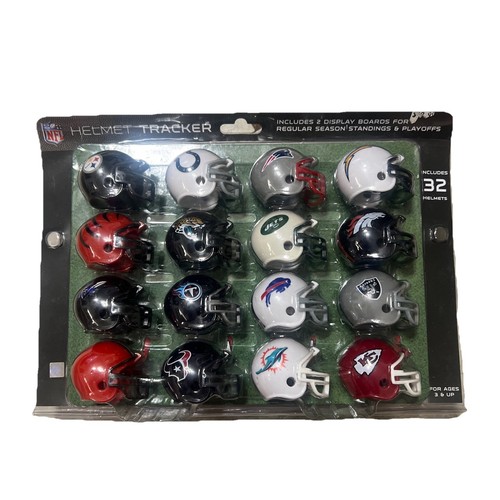 NFL Football 32 Team Mini Helmet Tracker Display Set 2017, AFC NFC, New ...