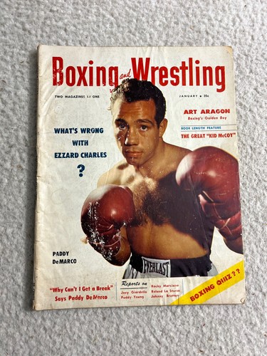 Boxing And Wrestling Magazine (January, 1954) Paddy DeMarco | eBay