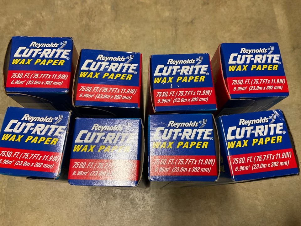(8 pack) Reynolds Cut-Rite Wax Paper, 75 Square Feet, WHITE | eBay