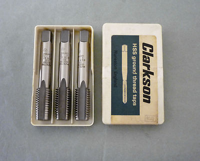 Clarkson 7/8’’x 9 Tpi BSW Right Hand HSS Ground Taps (3Pc Set) | eBay
