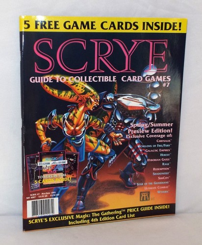 MTG Scrye Magazine #7 - May/June 1995 - Magic Gathering - LN, Near Mint ...