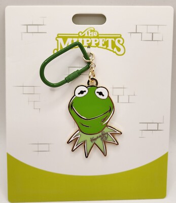 2023 Disney Parks Muppets Kermit the Frog Metal Keychain Bag Charm | eBay