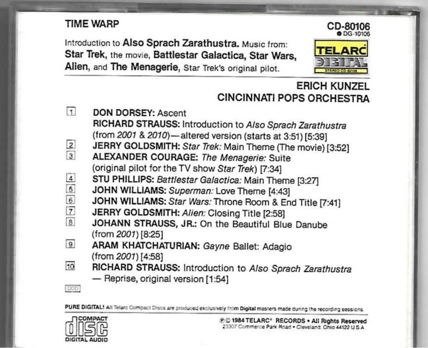 Time Warp by Erich Kunzel (Conductor) - CD - Cincinnati Pops Orchestra ...