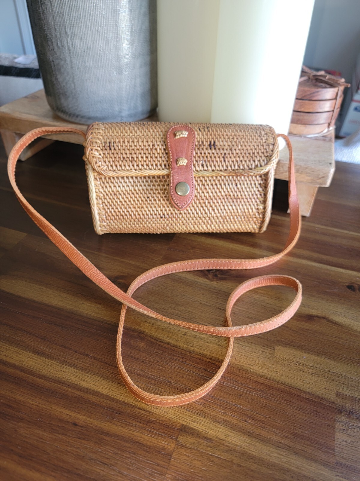 Authentic Handmade Rattan Bali Indonesia Women Beach … - Gem