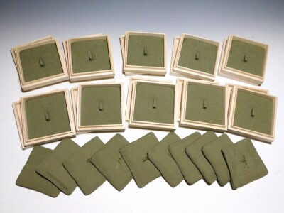 Wooden Tsuba Box & Cushion 10 Pieces Set Made in Japan for Antique ...