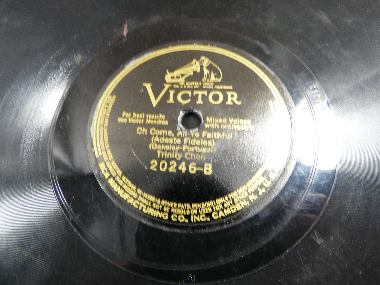 VTG Victor red label 64260 64644 lot of 4 one side RCA black label ...