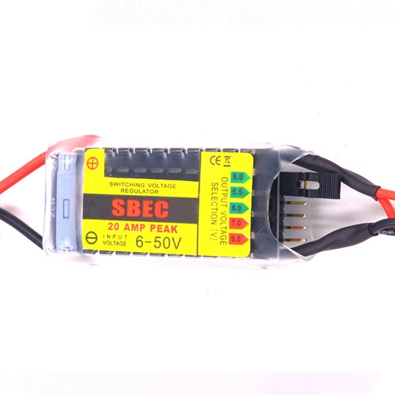 20A BEC SBEC Switching By for 5V 5.5V 6V 7V or 9V Operation High ...