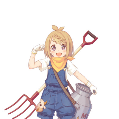 Mahiru Farmer Princess Connect Re:Dive Outdoor Anime Sticker 6" Car ...