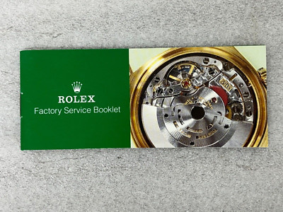 Authentic Rolex Factory Service Booklet | eBay