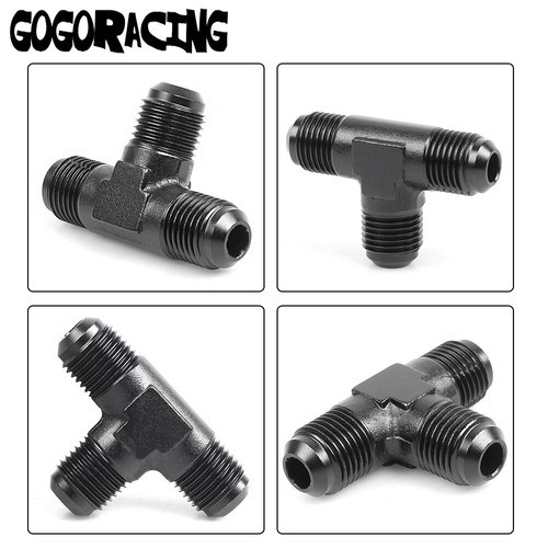 AN4 AN6 AN8 AN10 AN12 Male to 2x AN Male 3-Way Tee T-Piece Fitting ...